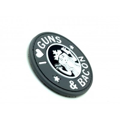 Guns & Bacon PVC Patch White - Gear Of War