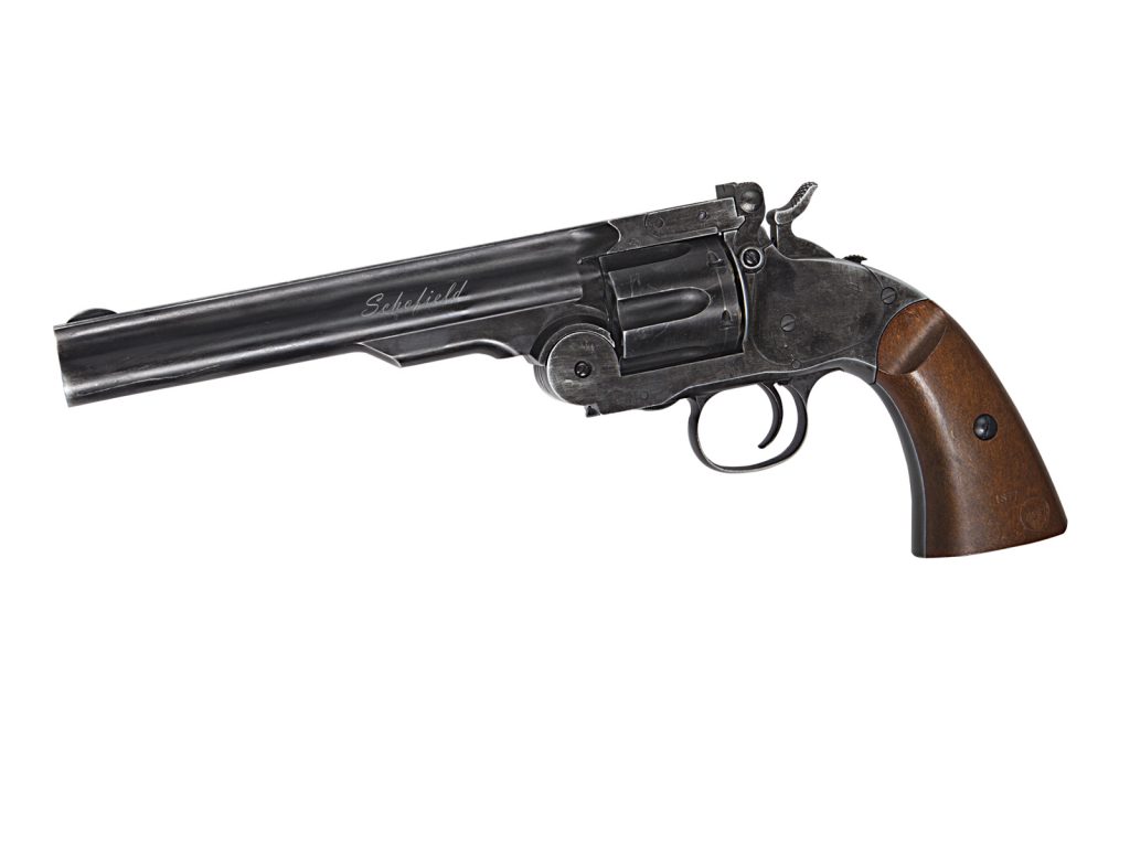 ASG Schofield Revolver Black With Wooden Style Grips - Gear Of War