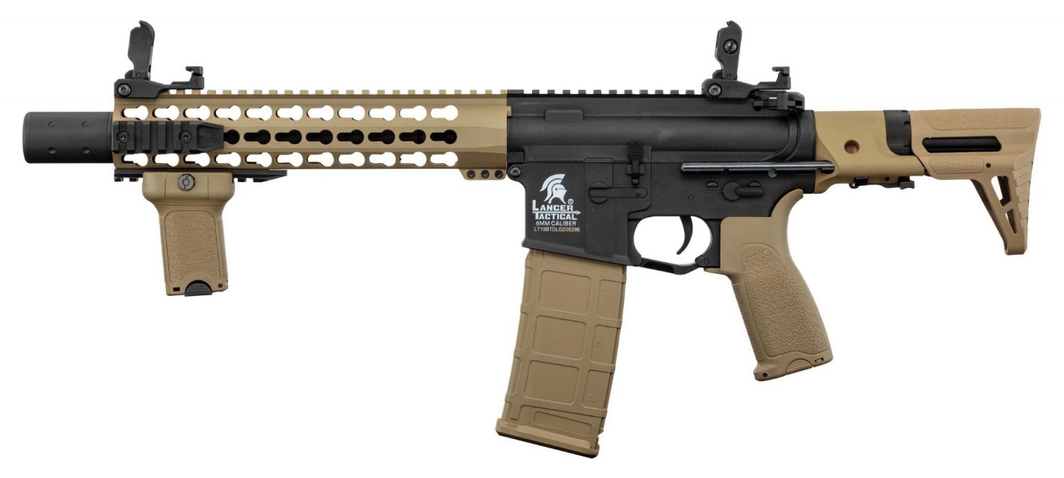 Lancer Tactical LT-19 GEN2 M4 Silencer PDW - Black/Tan - Gear Of War